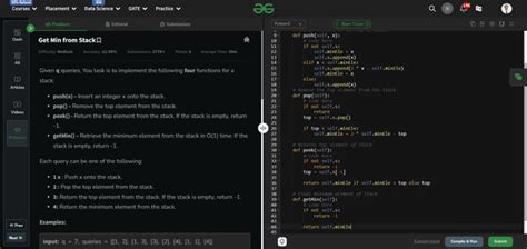 geekstreak2024 geeksforgeeks stack getmin efficientdatastructure