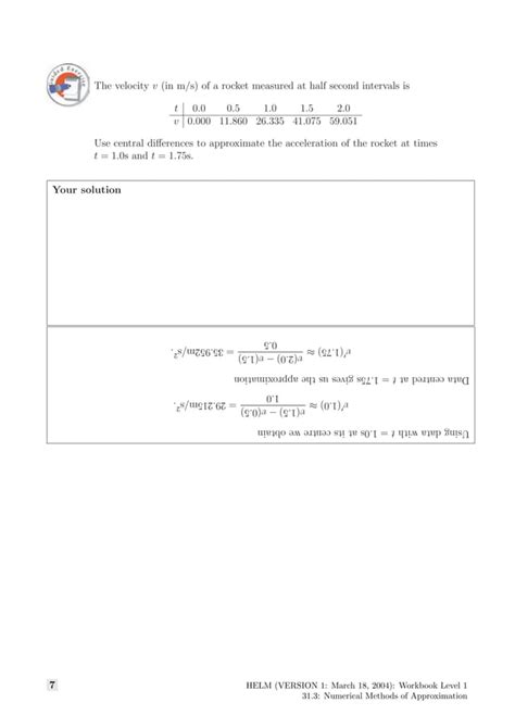 numerical differentiations solved examples pdf web development