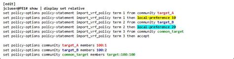 How To Filter Vpn Routes With Community In Vrf Import Policy Junos Os