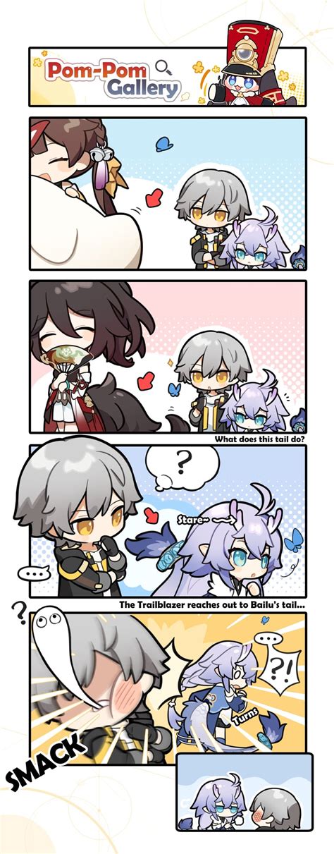 Trailblazer Caelus Tingyun Pom Pom Bailu And 1 More Honkai And 1