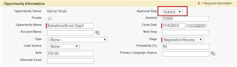 Submit Approval Process Using Apex