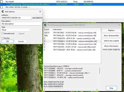 cheat engine view topic can i get some help on this
