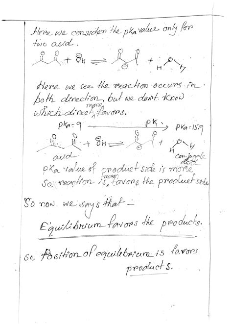 [solved] 8 1 using pka values determine the position of equilibrium