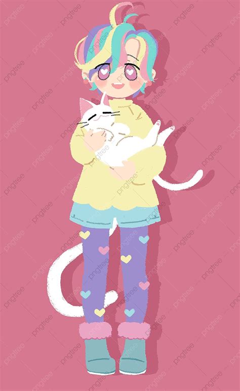 Png卡通可愛女孩形象 兒童插畫 可愛 女孩插畫素材，桌布背景免費下載 免版稅