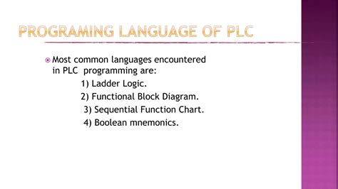 Plcprogrammable Logic Controller Control System Engineering Pptx Computing Technology