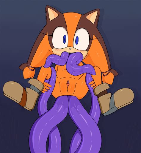 Excito Sticks The Badger Sega Sonic Series Sonic Boom Series Naked Footwear Highres