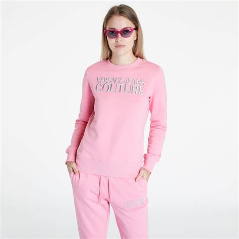 Bluzy Versace Jeans Couture R Logo Embro Sweatshirts Rose Silver