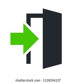 Exit Icon Logout Output Outlet Out Stock Vector Royalty Free Shutterstock