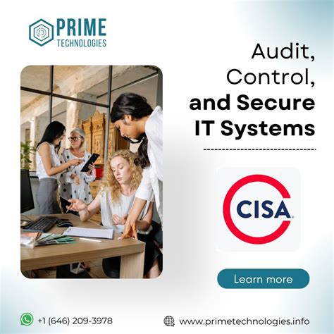 Prime Technologies On Linkedin Cisa Itaudit Cybersecurity
