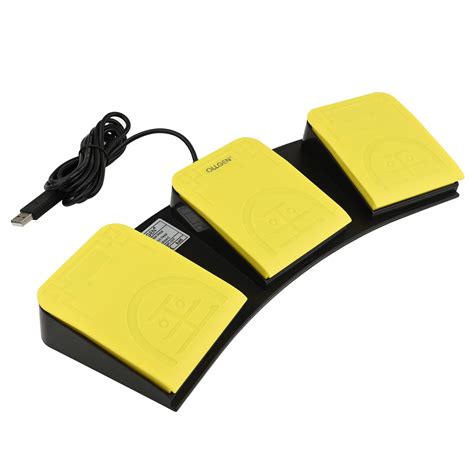 Snapklik Com OLLGEN USB Foot Pedal For PC Gaming Optical Control Foot Switch Computer Map