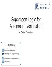 Introduction To Separation Logic A Partial Overview For Course Hero