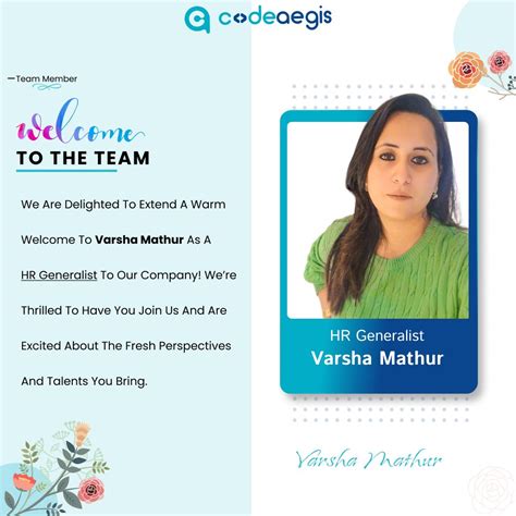 codeaegis pvt ltd on linkedin welcometotheteam newjoining