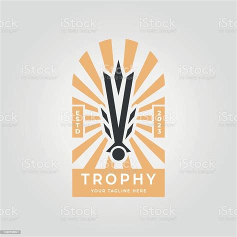 엠블럼 배지 럭셔리 트로피 로고 아이콘 디자인 배경 벡터 그림 1위에 대한 스톡 벡터 아트 및 기타 이미지 1위 Best Single Word