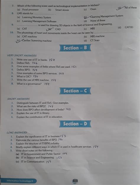 class 9 part b unit 1 introduction to it and ites industry