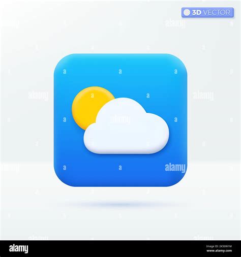 Weather Report Application Isolated Icon On Smartphone Sun And Cloud