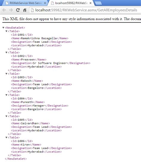 Creating And Consuming Web Services In ASP NET