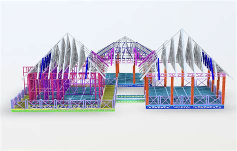Kantish Chaurpagar On Linkedin Rendered A Reception Building Using Framecad Structure