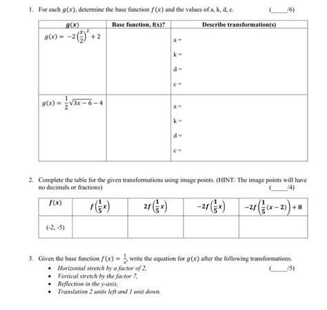 Solved For Each G X Determine The Base Function F X Chegg Com