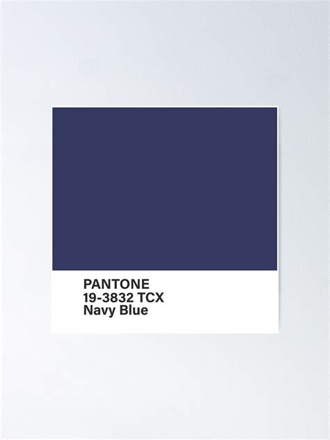 Pantone 19 3832 Tcx Navy Blue Poster For Sale By Princessmi Com