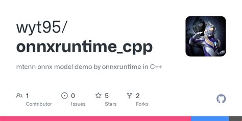 GitHub Wyt Onnxruntime Cpp Mtcnn Onnx Model Demo By Onnxruntime In C
