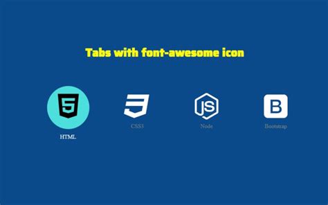 How To Make Icon Tab Menu With Css Onaircode