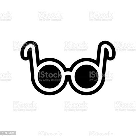 안경 아이콘입니다 모바일 개념 및 웹 응용 프로그램 아이콘에 대 한 과학의 요소입니다 문양 웹사이트 디자인 및 개발을 위한 플랫