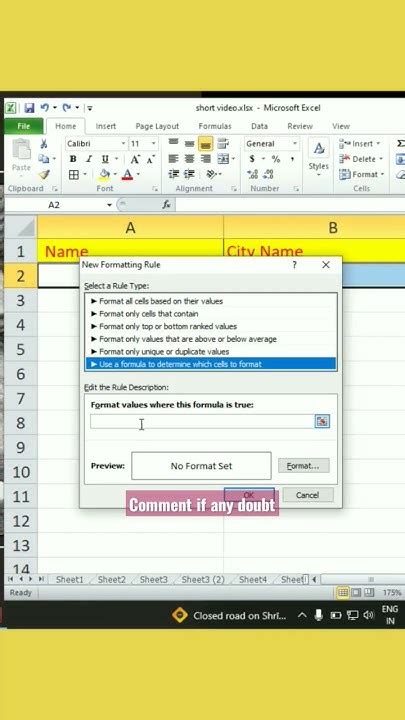 automatic border in excel shorts shortsfeed youtube