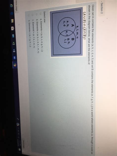 Solved Given Set A Contains The Elements A B C D E F Chegg