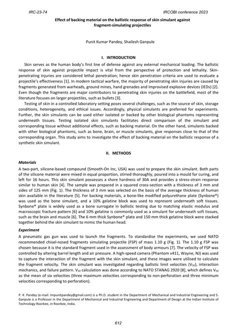 Pdf Effect Of Backing Material On The Ballistic Response Of Skin Pdf Effect Of Backing Material On The Ballistic Response Of Skin