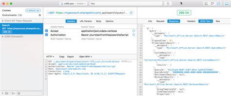 Test An O365 Api With A Simple Rest Client Devprotocol