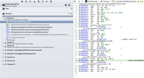 Ios Objective C Thread 1 Signal Sigstop App Crashes Stack Overflow