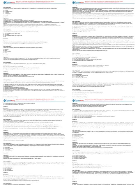 aws solution architect associate dump5 pdf amazon web services