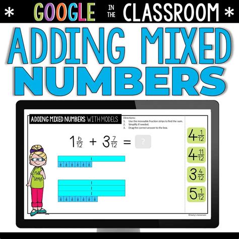 Adding Mixed Numbers Using Google Slides Hooty S Homeroom