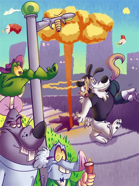 Tuff Puppy Dudley And Kittys Explosion Shot By Sockrocket On Deviantart