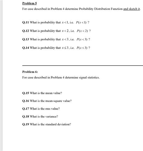 Solved Problem A Four Level Voltage X Assumes Only The Chegg Com