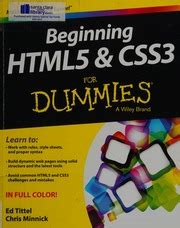 Beginning HTML5 CSS3 For Dummies Tittel Ed Free Download Borrow And Streaming