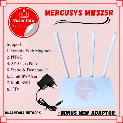 Jual Router Mercusys Mw325r Full Fitur Terbaru Shopee Indonesia