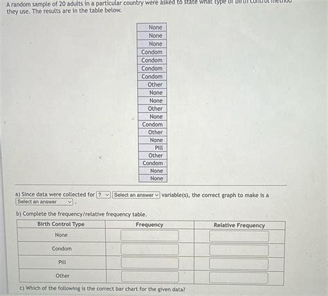 [answered] A Random Sample Of 20 Adults In A Particular Country Were