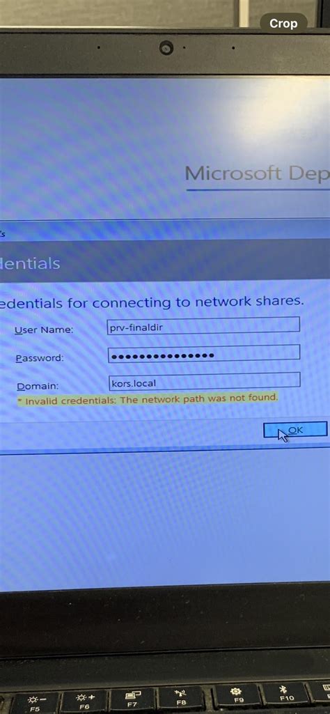 Cant Log Onto Mdt Rmdt