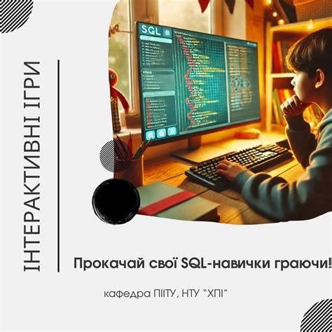 🎮 Прокачай свої Sql навички граючи 🖥️💡 Вчитися може бути не лише корисно а й цікаво Ось 3