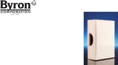 User Manual Byron 771 English 10 Pages