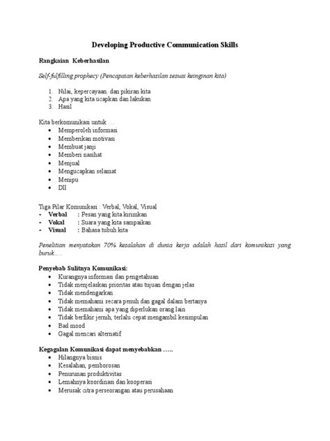 Communication Skill Pdf