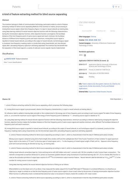 A Kind Of Feature Extracting Method For Blind Source Separating Pdf
