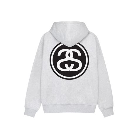 스투시 Ss 링크 후드 애쉬 헤더 Stussy Kream