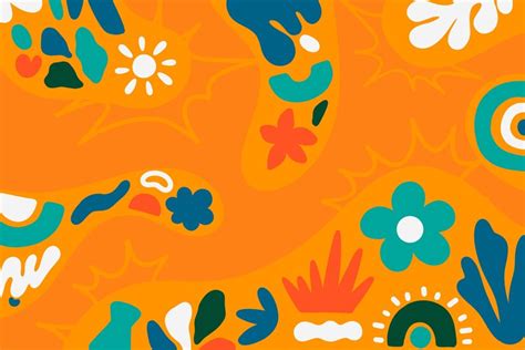 손으로 그린 낙서 배경 무료 벡터