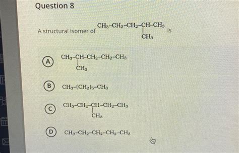 Solved A structural isomer of is CH3−(CH2)5−CH3 | Chegg.com