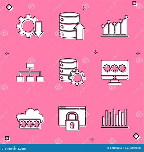 set cost reduction server data web hosting pie chart infographic
