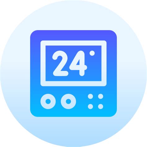 Thermostat Basic Gradient Circular Icon