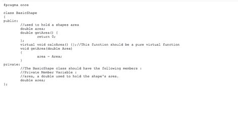 solved 赫pragma once include basicshape h include using