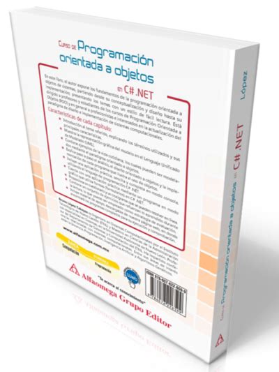 CURSO DE PROGRAMACIÓN ORIENTADA A OBJETOS EN C NET Ejemplos con aplicaciones visuales y de